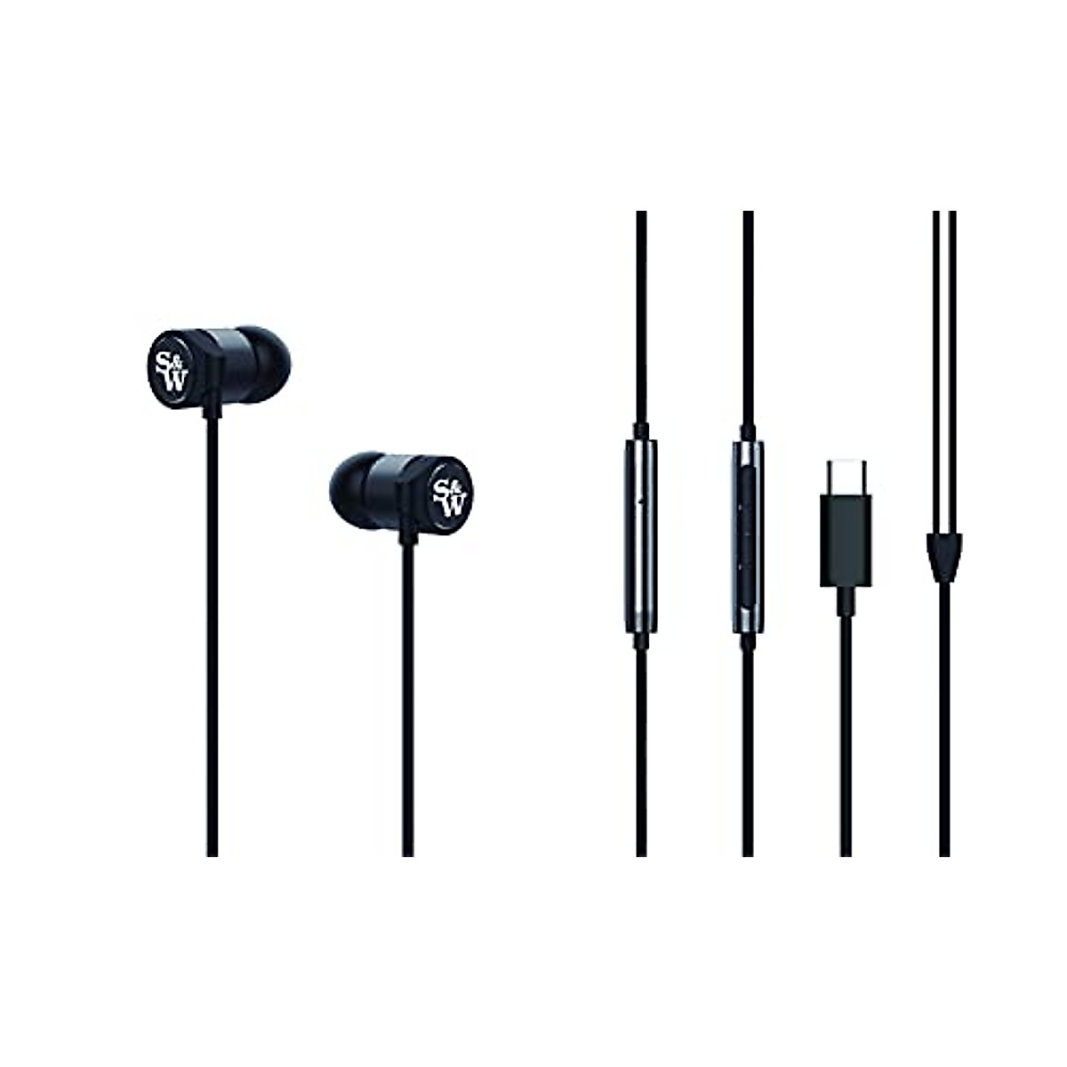 Strauss & Wagner Audio EM8C Wired Earbuds with USB-C Connection