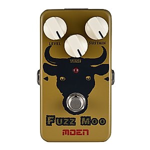 MOEN AM-FZ Fuzz Moo Fuzz Guitar Effect Pedal True Bypass Full Metal Shell With TONE Knob