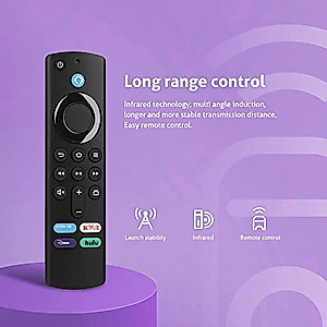 Replacement Voice Remote (3rd Gen) with TV Controls, L5B83G Fire TV Replacement Remote Compatible with Fire TV Stick(2nd Gen/3rd Gen/Lite/4K), Fire TV Cube (1st Gen and Later), and Fire TV (3rd Gen)