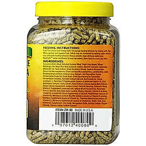 Zoo Med Laboratories Szmzm80 Iguana Juvenile Soft-Moist Pellets, 10-Ounce