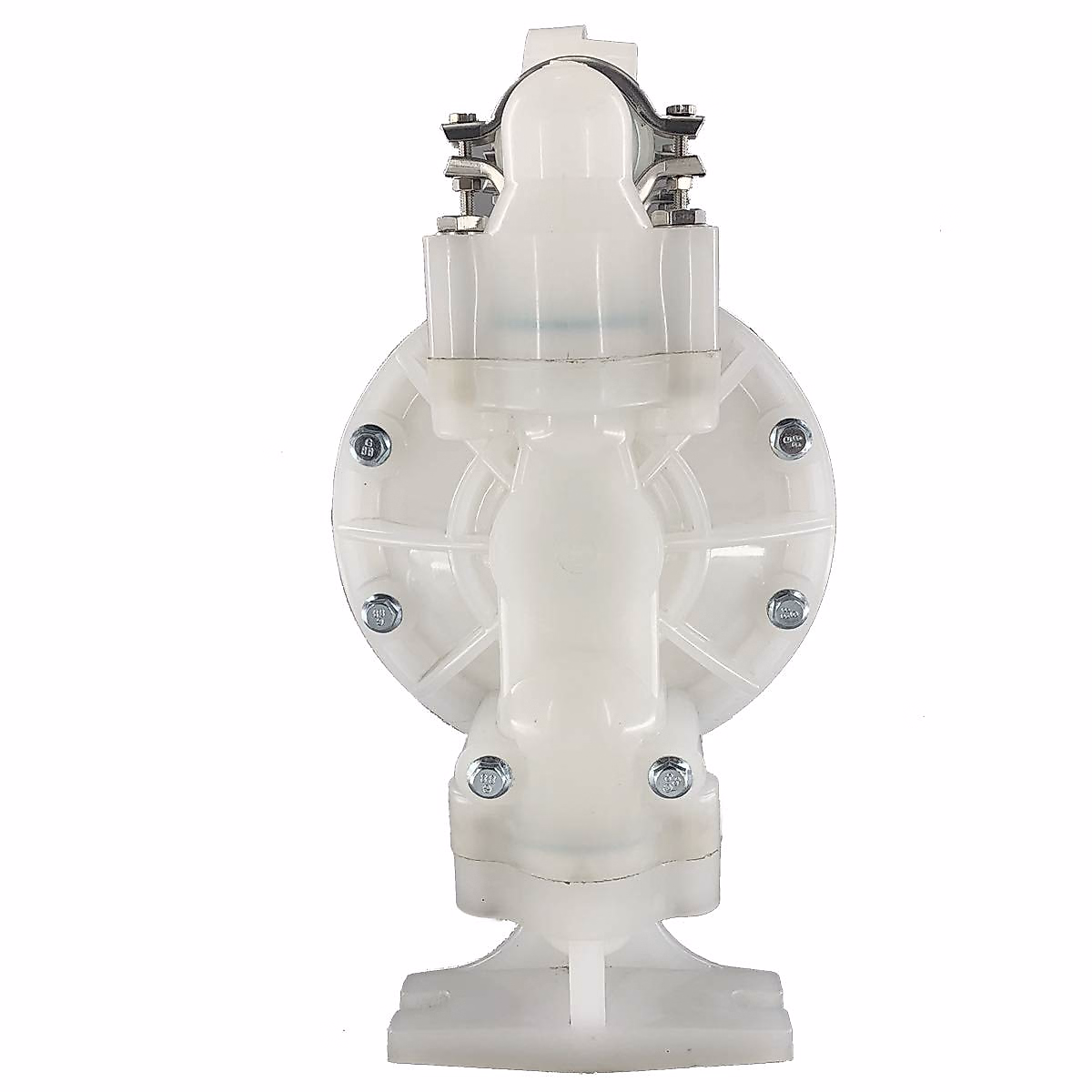 HOTSTORE Double Diaphragm Pump, Air-Operated Double Diaphragm Transfer Pump Polypropylene 72GPM,125 PSI, 1" Inlet &Outlet, 1/2" Air Inlet for Chemical Industrial Use (QB-25PP)