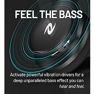 Nuvelon ONE Active Noise Canceling Headphones with Adjustable Bass, Wireless Over-Ear Bluetooth Headphones
