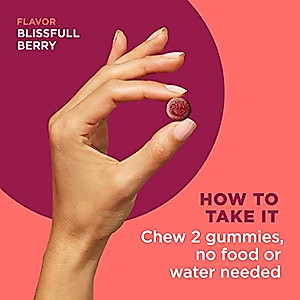 OLLY Women's Multivitamin Gummy, Vitamins A, D, C, E, Biotin, Folic Acid, Chewable Supplement, Berry Flavor, 90-Day Supply - 180 Count