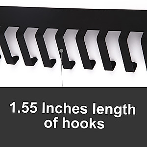 C CRYSTAL LEMON Medal Hanger Display Wall-Mounted Medal Holder Large Storage Capacity for More Than 50 Medals with 20pcs Hooks – Black Medal Frame Holder for Wall Décor