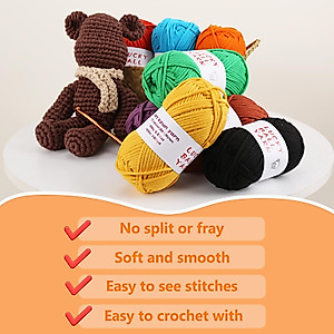 Yarn for Crocheting,100g Soft Yarn for Crocheting,Crochet Yarn for Sweater,Hat,Socks,Blankets(Grey)