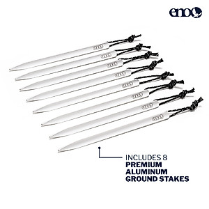 ENO HouseFly Rain Tarp - Lightweight Waterproof Tarp with Stowable Doors - for Camping, Hiking, Backpacking, Travel, a Festival, or The Beach - Lichen