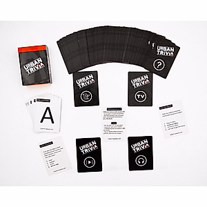 Urban Trivia Game - Black Card Game for The Culture! Fun Trivia on Black TV, Movies, Music, Sports, & Growing Up Black! Great Trivia for Adult Game Nights and Family Gatherings.