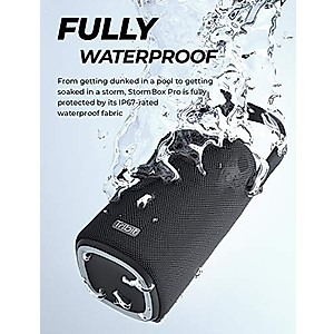 Tribit Upgraded StormBox Pro Portable Bluetooth Speaker with High Fidelity 360 Sound, Bluetooth 5.3, 3 Drivers with 2 Passive Radiators, Built-in XBass, 24H Playtime, IP67 Waterproof for Outdoors