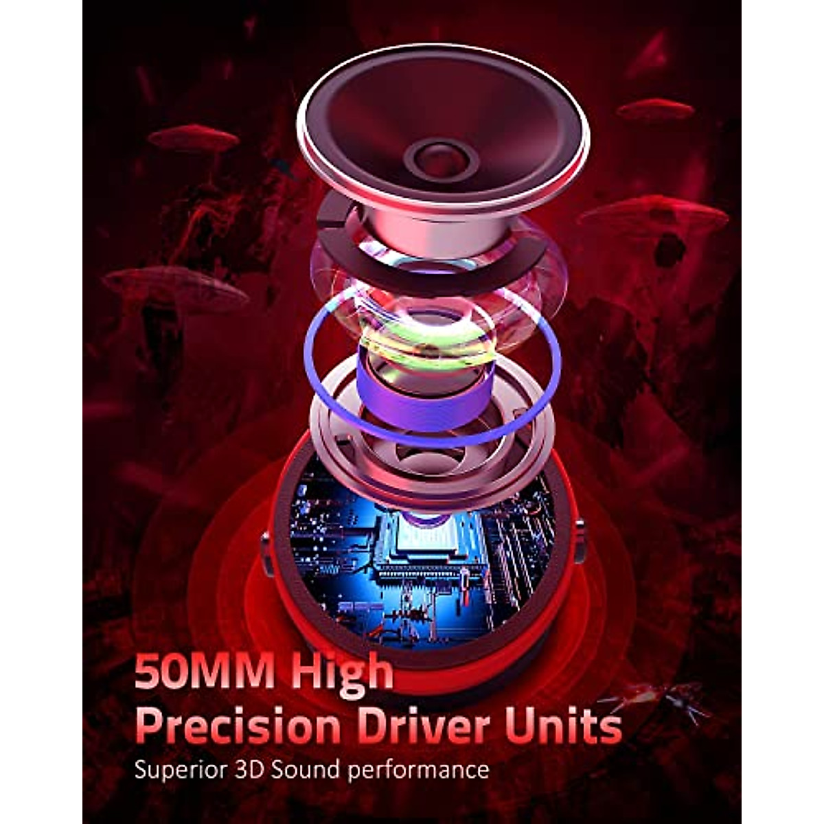 WolfLawS Gaming Headset for PS5 PS4 PC Xbox One Switch, Removable Noise Cancelling Over Ear Headphones with Mic, Bass Surround Sound, Memory Earmuffs, Wired Headsets for Mac Laptop Xbox Series