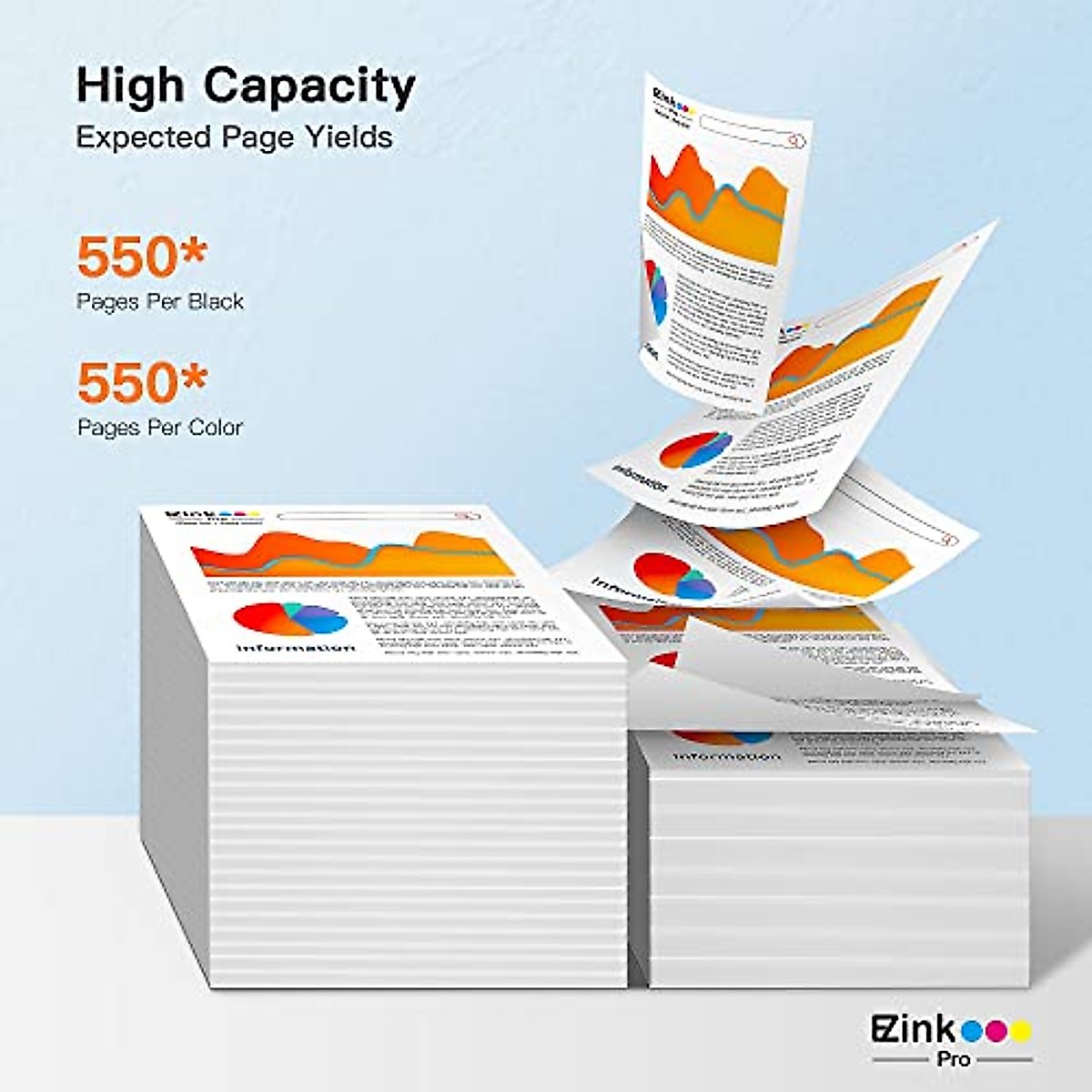 E-Z Ink Pro LC203 LC201 LC203XL Comaptible Ink Cartridges Replacement for Brother LC203 LC201 LC203XL LC201XL to use with MFC-J480DW MFC-J880DW MFC-J4420DW MFC-J680DW MFC-J885DW J460DW J460DW(10 Pack)