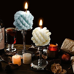 Vanilla Scented Bubble Candles Big Knot Ball Candle, Home Decor Cool Shaped Aesthetic Candles, Soy Wax Unique Candle Modern Candle Trendy Room Shelf Desk Decorations