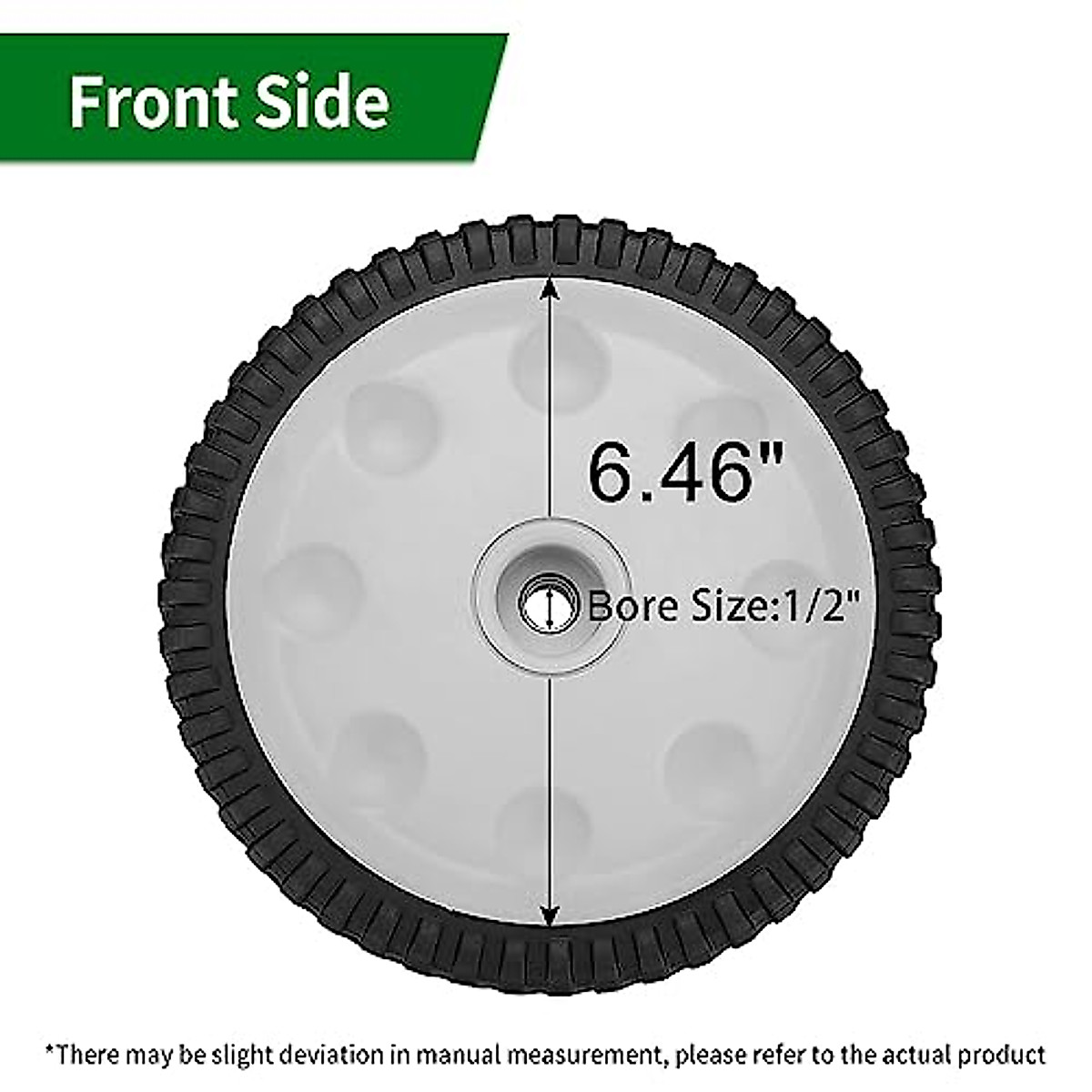 734-04018 Front Wheels Fit for Troy Bilt TB240 Mower - Drive Wheels Tires for Troy Bilt Honda Tuff Cut 210 230 Craftsman Self Propelled Mower, Replace 734-04018A, 734-04018B, 734-04018C, 2 Pack