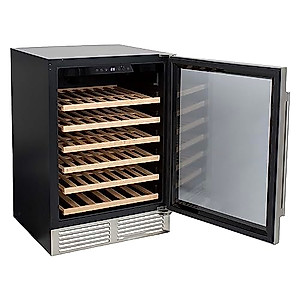 DUURA Elite DE510WCSZSS Designer Series Wine Cooler, 51-Bottle, Silver