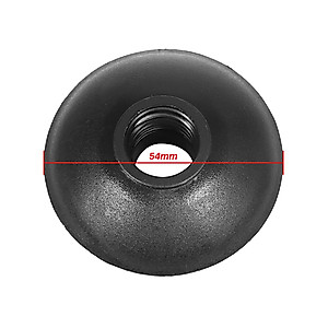 VGEBY 12Pcs Black Trekking Pole Basket Round Snow Ski Mud Basket Hiking Walking Stick Replacement Accessory Trekking Pole Baskets Ski Pole Basket Snow Baskets for Trekking Poles