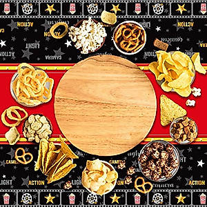 Movie Night Table Covers Waterproof Oil Proof Spill Proof Table Cloth Wipe Clean Table Cover Theme Rectangular Tablecloth for Party Decorations Movie Night Tableware, 51 x 87 Inch (1)