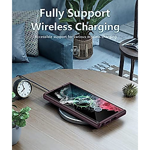 FNTCASE for Samsung Galaxy S22-Ultra Case: Full Drop Proof Protection Translucent Cases | Matte Textured Shockproof Protective Bumper | Rugged Hard Cell Phone Cover for Galaxy S22Ultra 5G