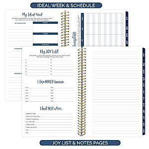 bloom daily planners 2023 Calendar Year Day Planner (January 2023 - December 2023) - 5.5” x 8.25” - Weekly/Monthly Agenda Organizer Book with Stickers & Bookmark - Poppy Meadow