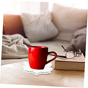 EXCEART 4 Pcs Crystal Epoxy Mold Cup Holder Tray Jewlery Tray Jewelry Tools Resin Jewelry Tray Resin Flower Tray Epoxy Coaster Cup Mat Mold Silicone Mold DIY Silicone Mold Storage Casting