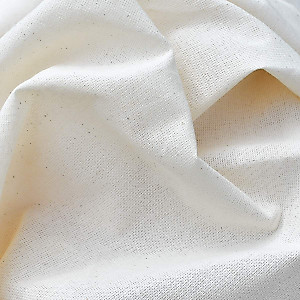 100% Natural Cotton Muslin Fabric - 63in Wide X 3yds Long (Medium Weight)