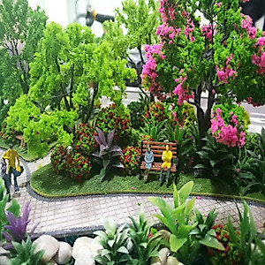 fenlan 10Pcs HO N O Scale 1:150 Bench Chair Settee Street Park Layout Plastic Crafts,/Railway Layout