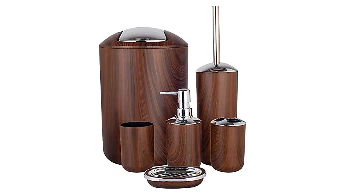 Stylish 6 Piece Bathroom Accessories Set - CAA'S