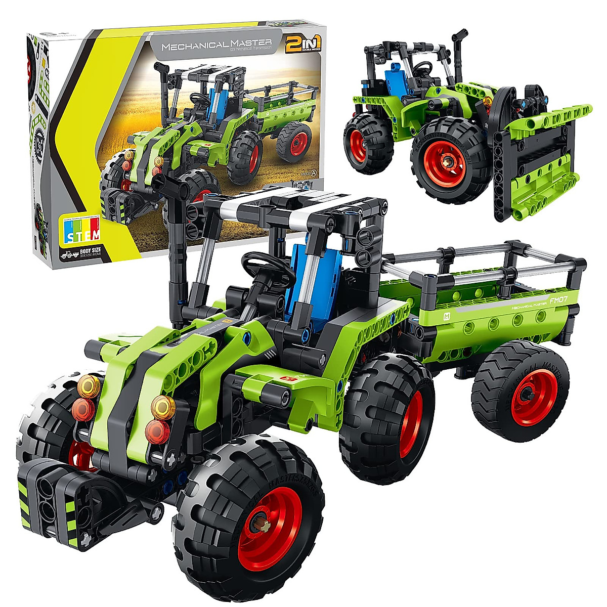 DDAI STEM Building Blocks Toys Gifts for Age 6, 7, 8, 9, 10, 11, 12 Boys and Girls, DIY Building Bricks, Ideal gift for birthday, STEM Engineering Construction RC Toy, 2 in 1 Model