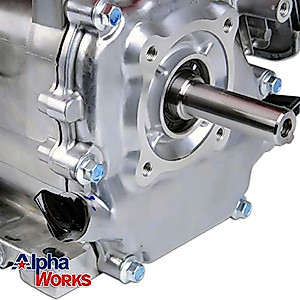 AlphaWorks Gas Engine 7HP Motor Horizontal 4 Stroke OHV Recoil Start 3600RPM 8.85Ft-Lbs/12Nm Torque 3/4"x2.43” Shaft 3/16" Keyway 5/16”-24 UNF End Tapped Go Kart Log Splitter EPA/CARB Certified