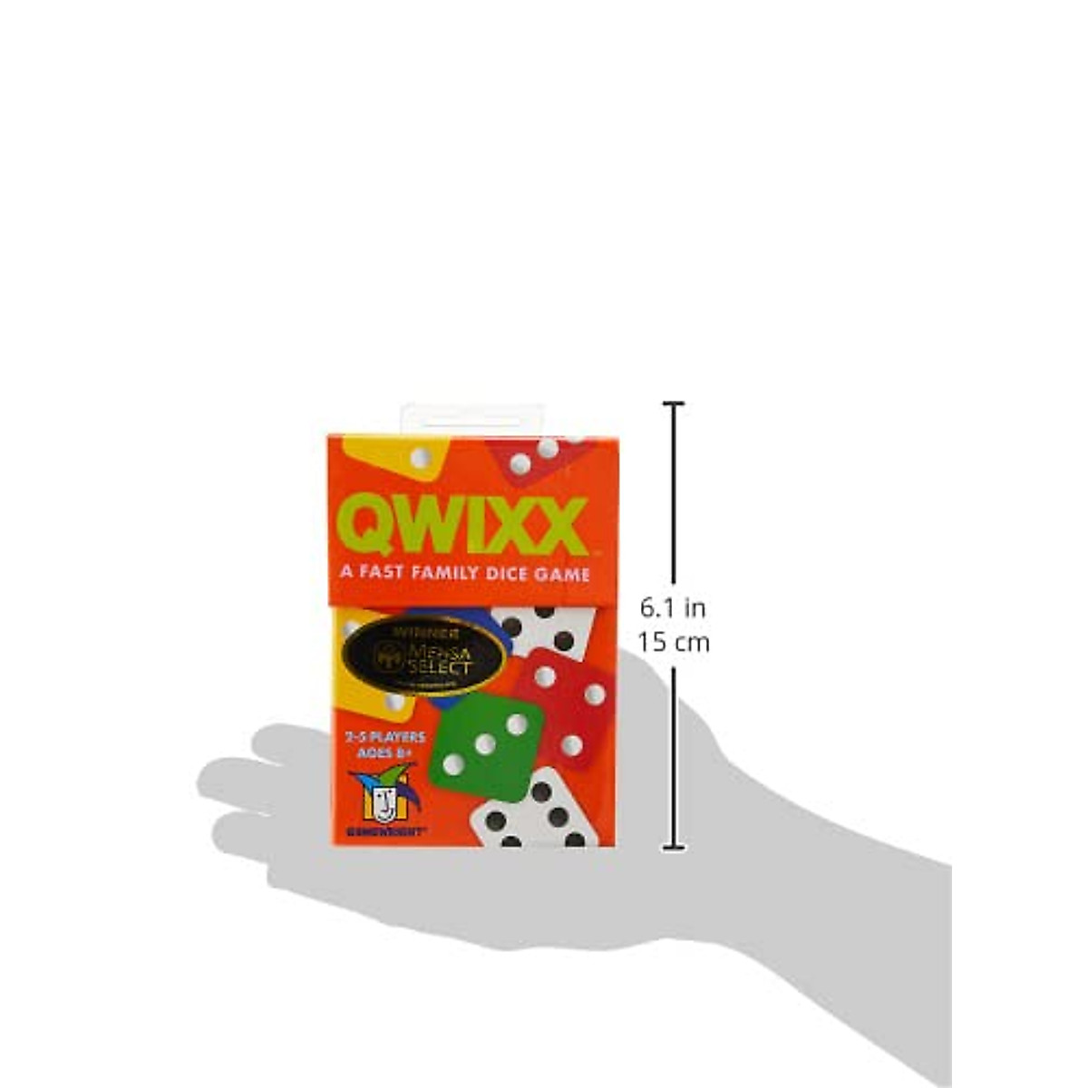 Qwixx: The frantic dice rolling game that everyone plays at once! For ages 8+, 2-5 players, from Gamewright