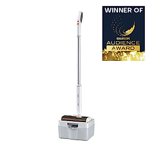 Equator 5lbs White Electric Sweeper Mop Cordless Self Cleaning with Rechargeable Battery