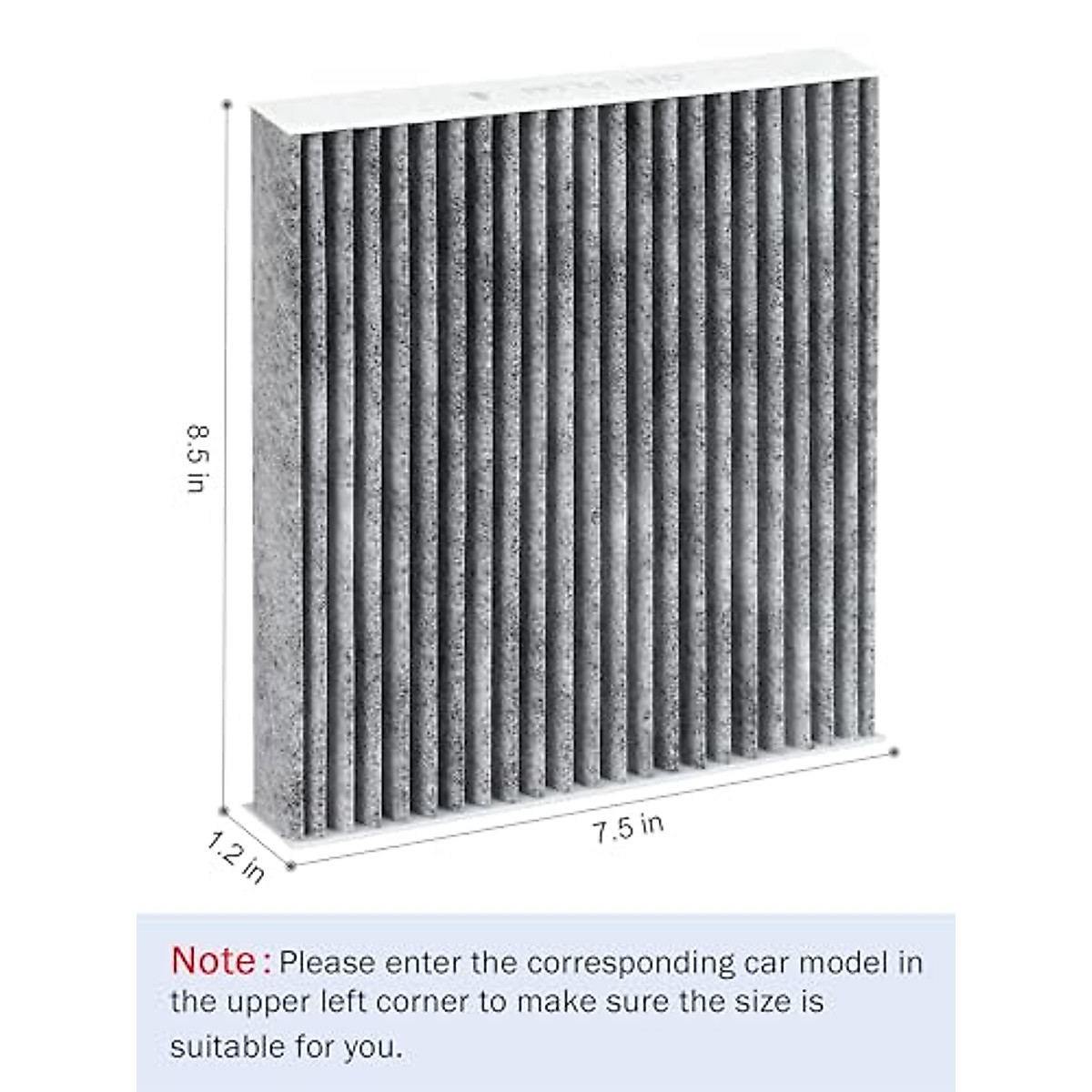 Kootek Cabin Air Filter with Activated Carbon, 2pcs Car Automotive Replacement Passenger Compartment Air Filters for Toyota 4Runner, RAV4, Corolla, Camry, Highlander, Tundra, Subaru, CP285, CF10285