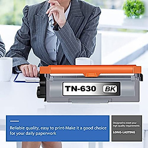 EDH Compatible TN630 TN-630 Toner Cartridge Replacement for Brother High Yield Compatible with DCP-L2520DW HL-L2360DW L2380DW L2300D L2305W L2315DW MFC-L2707DW L2740DW L2685DW Printer (1 Pack,Black)