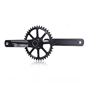 Bicycle Crankset, Road Bike Crankset 40/42/44T GXP Single Chainring 10/11/12 Speed Wide and Narrow Sprocket CNC Crank Set 170/172.5/175mm (Color : NO BB 170mm, Size : 40T)