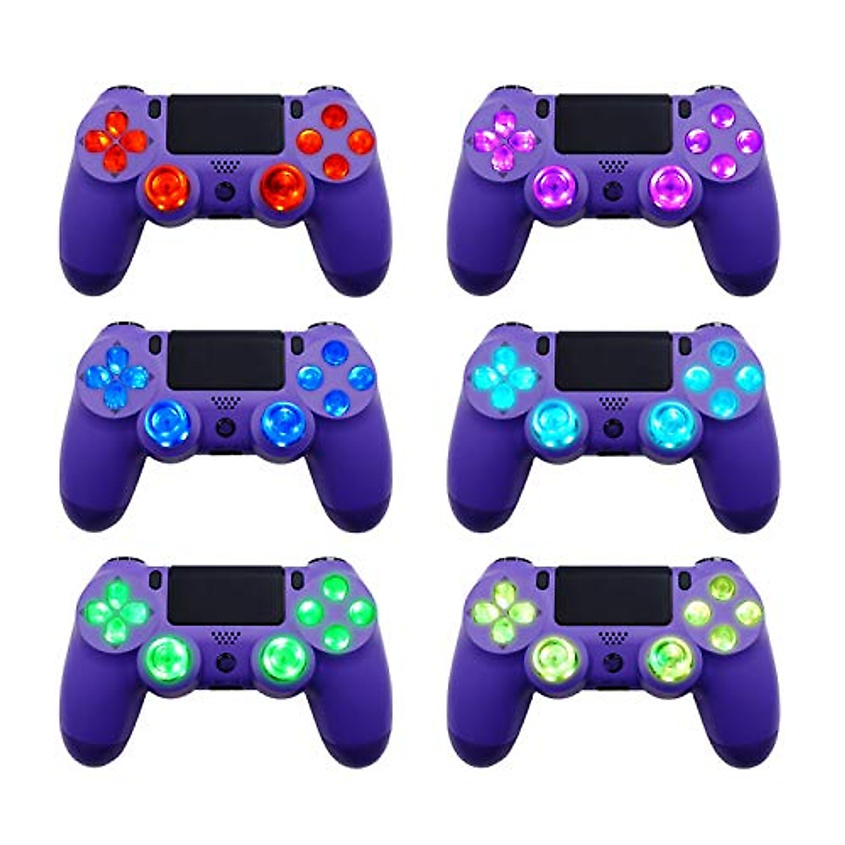 Luminated Thumbsticks, Installation Removal Tools Joysticks ​Repair Kit Action Buttons Enjoy Personalization for Controller