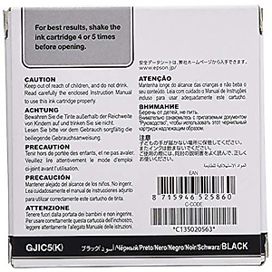 Epson GJIC5K GP-C831 Ink Cartridge, Black
