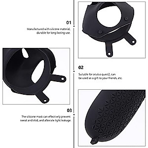 1 Set Vr Protective Case Vr Silicone Protector Protection Kit Silicone Mask Cover Vr Lens Cover Eye Mask Cover Accessories Vr Protector Supply