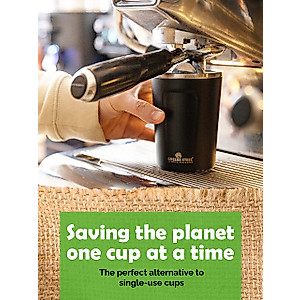 Stainless Steel Insulated Coffee Mug for Hot & Cold Drinks, 12 oz Silver - Coffee Cup with Lid and Handle - Coffee Travel Mug - 100% Leak-Proof Insulated Coffee Tumbler - Travel Coffee Mug Spill Proof