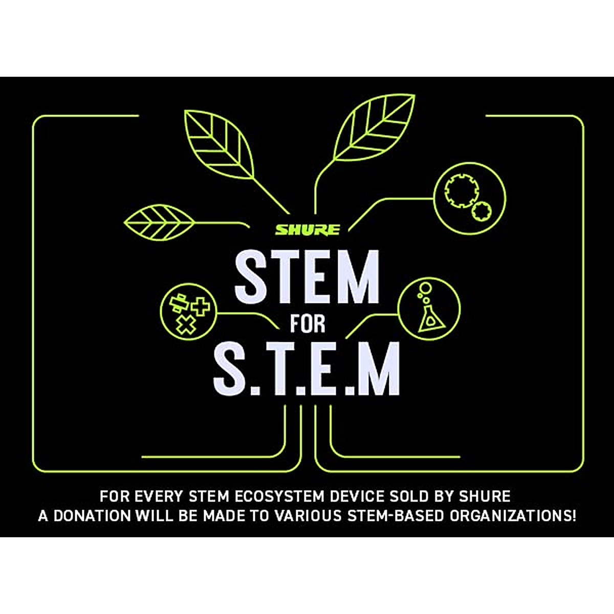 Shure Stem Wall Speakerphone, 15 Built-in Microphones, 2 Full-Range Speakers/Subwoofers