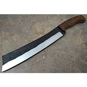 Gneric Ocean Axis Supplies Serbian Meat Cleaver Hand Forged Heavy Duty Bone Chopper Full Tang Butcher Knife High Carbon Steel Chef's Custom Made Rail Track Viking Machete