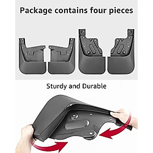 RefitEco Mud Flaps for 2022 2023 Toyota Tundra Accessories All Weather Guard Mud Guards Splash Front & Rear 4pcs Set