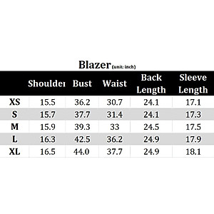 SUSIELADY Womens Notched Lapel Pocket Single Button Casual Work Office Blazer Jacket Slim Fit Blazer for Business Lady