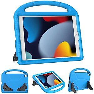 MOXOTEK Kids Case for iPad 10.2 & 10.5, Case for iPad 9th/8th/7th Generation 10.2 Inch 2021 2020 2019, Durable Shockproof Handle Stand Protective Cover for iPad Air 3rd Gen/Pro 10.5 Inch, Blue