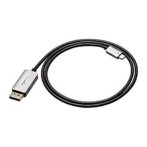 AmazonBasics Aluminum USB-C to DisplayPort Cable - 3-Foot - Amazon Vine