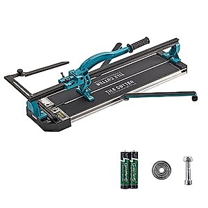 Mophorn 24 Inch Tile Cutter Single Rail Double Brackets Manual Tile Cutter 3/5 in Cap w/Precise Laser Manual Tile Cutter Tools for Precision Cutting (24 Inch)