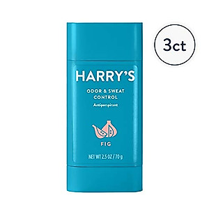 Harry's Deodorant & Antiperspirant - Odor & Sweat Control Antiperspirant for Men - Fig, 3 Count (Pack of 1)