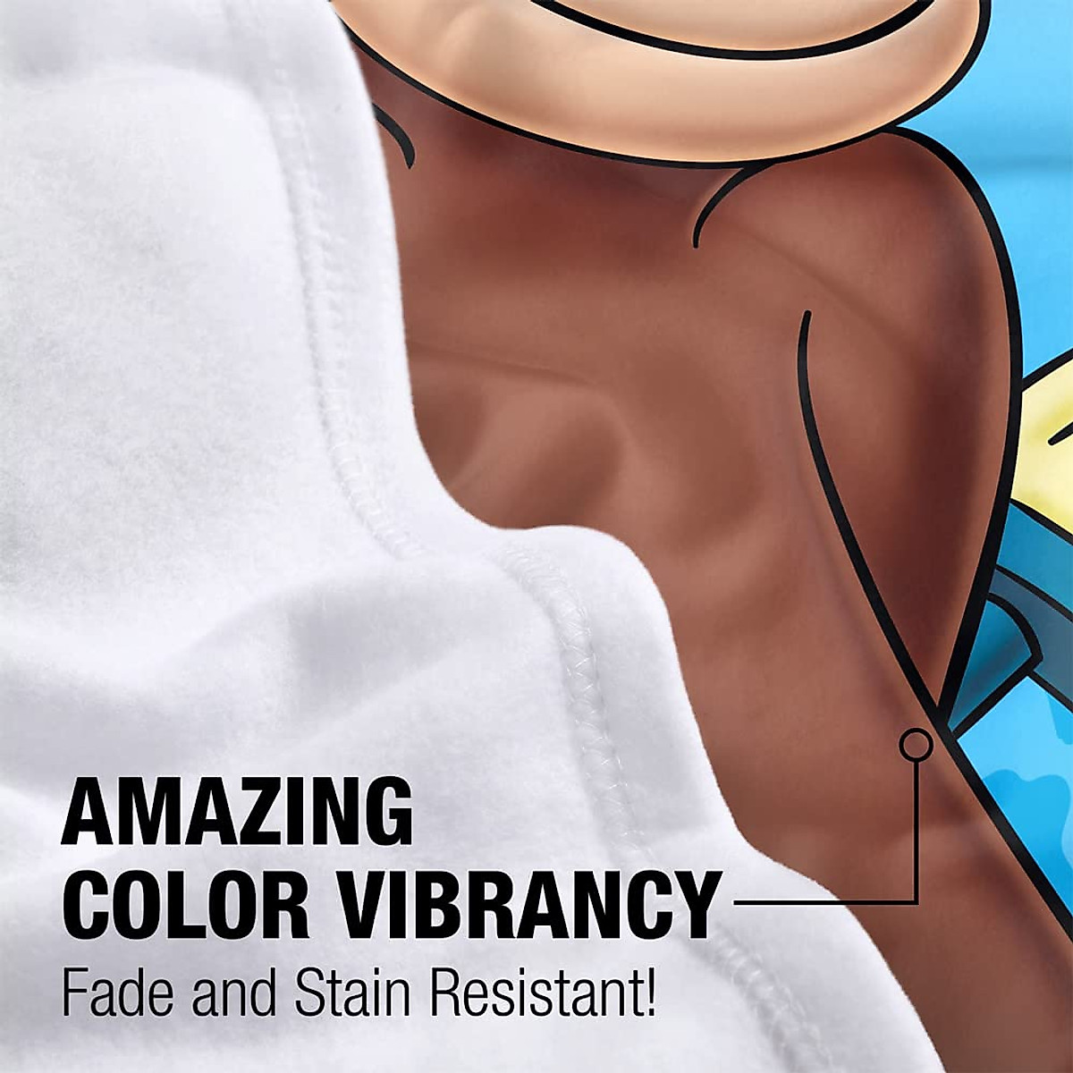 LOGOVISION Curious George Lightweight Baby Blanket, 30"X40", Paint Unisex for Infants Girls & Boys