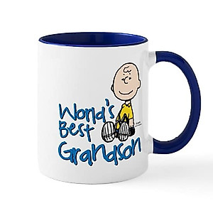 CafePress World's Best Grandson Mug Ceramic Coffee Mug, Tea Cup 11 oz