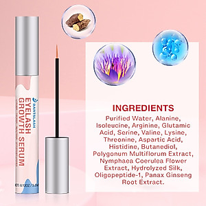 BARTSLASH Advanced Eyelash Growth Serum - Irritation Free - Achieve Longer, Thicker, Healthier, and Stronger Lashes - 0.12OZ/3.5ML