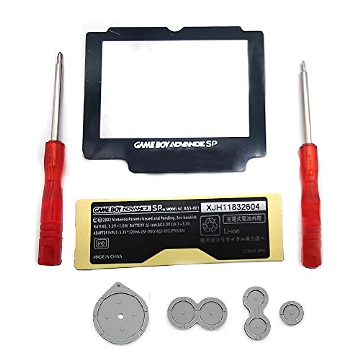 Full Housing Shell Pack Case Cover for GBA SP Gameboy Advance SP Shell Case with Buttons Kit (F)