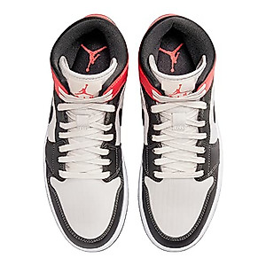 Jordan 1 Mid SE Women's Black Red Beige DQ6078-100 (DQ6078-100, Numeric_8_Point_5)