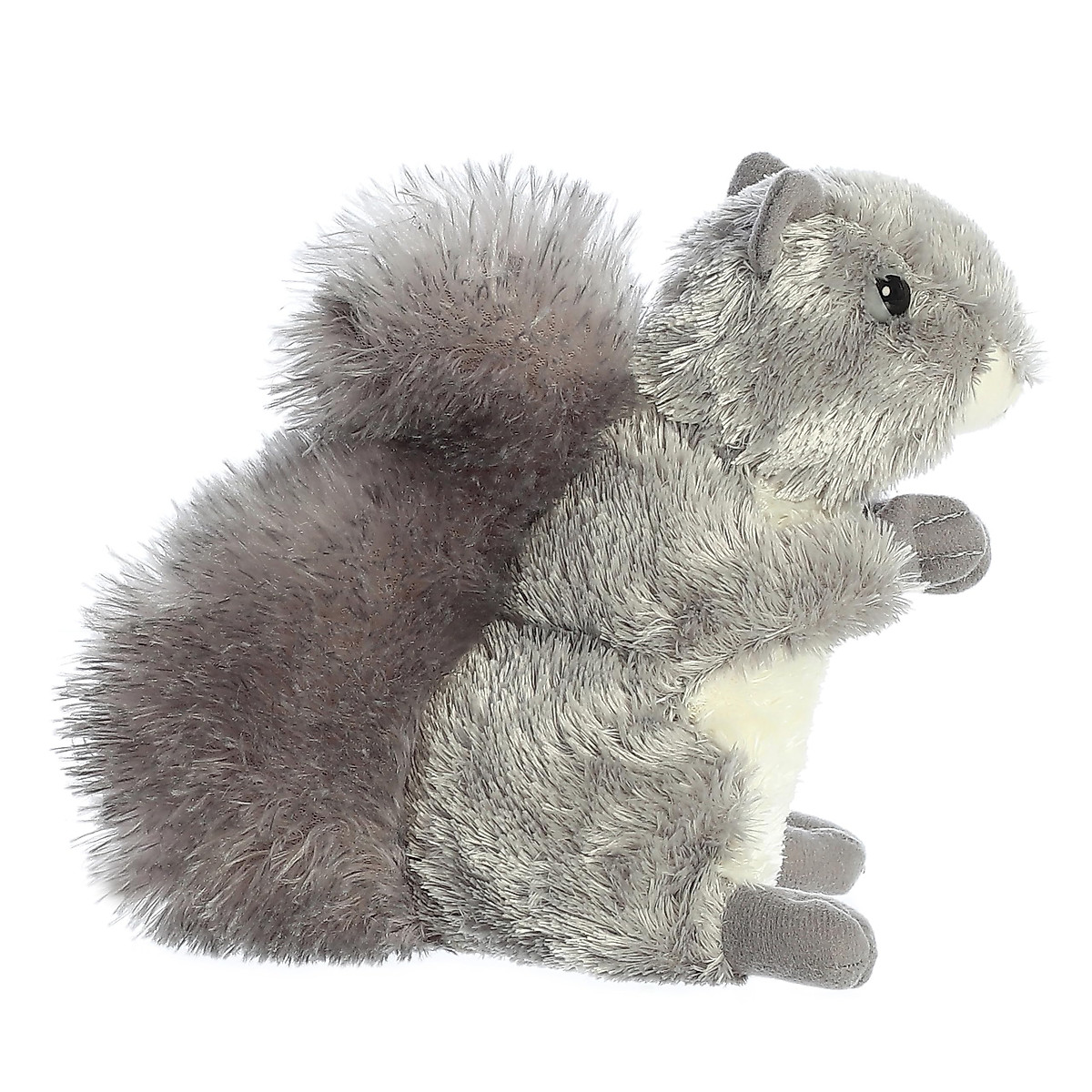 Aurora® Adorable Mini Flopsie™ Nutty™ Stuffed Animal - Playful Ease - Timeless Companions - Gray 8 Inches